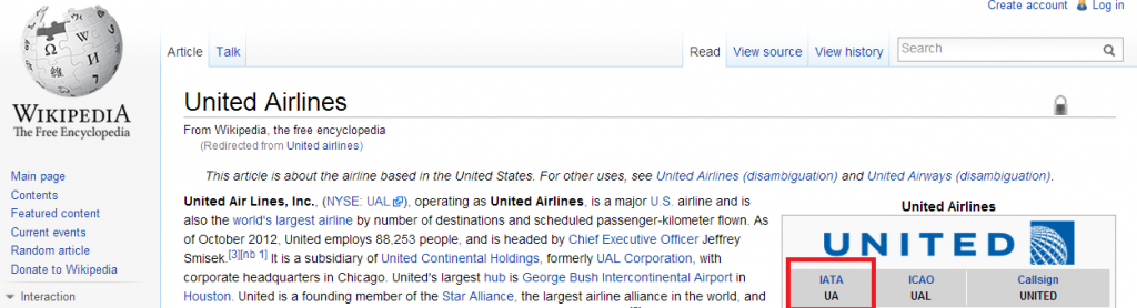 wikipedia UA code - Points to be Made