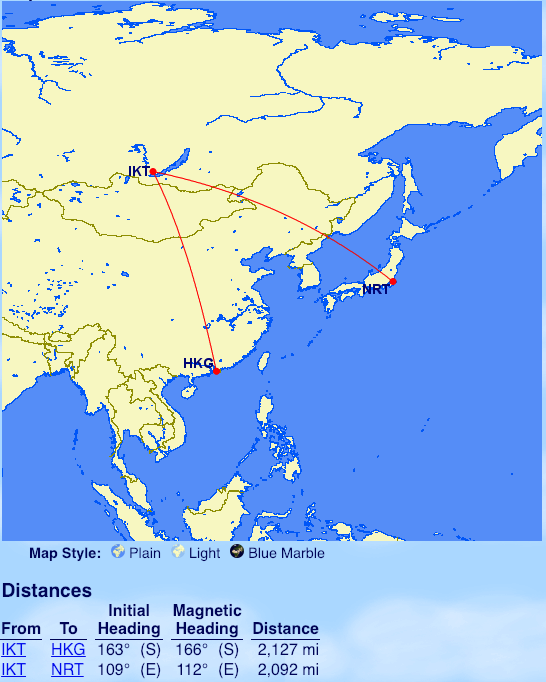 IKT S7 2000 mile routes - Points to be Made